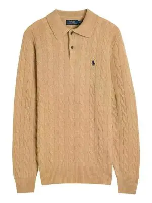 Polo Ralph Lauren Cable-knit Polo Sweater - Neutrals