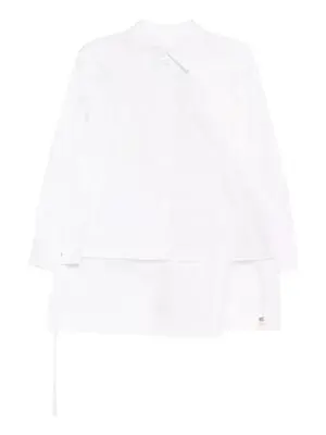 Yohji Yamamoto Waist-gathered Shirt - White
