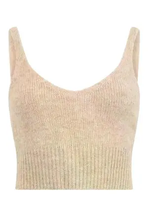 PESERICO Sleeveless V-Neck Knit Top