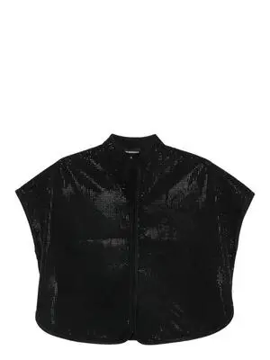 Emporio Armani Zip-up Top - Black