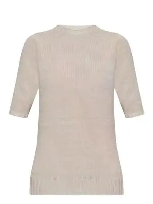 Fabiana Filippi Short-sleeve Sweater - Neutrals