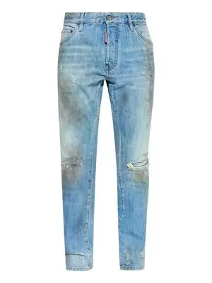 Dsquared2 Ripped-detail Trousers - Blue