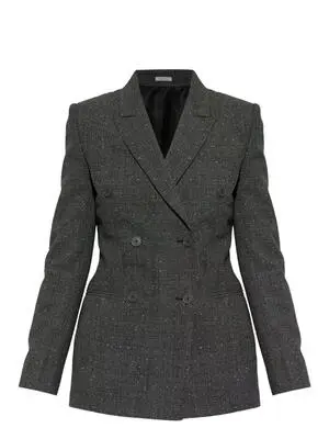 Alexander McQueen Double-breasted Wool Jacket - Grey