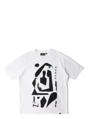 PARRA Detached Print-detail T-shirt - White