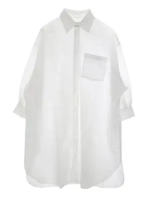 Celine 2010s Triomphe Long-sleeve Shirt - White
