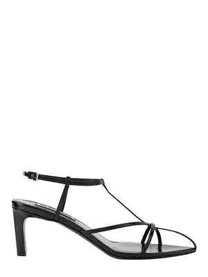 JIL SANDER Leather Sandals - Black
