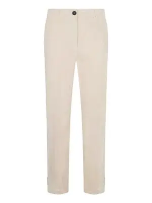 Peserico Buttoned Straight Trousers - Neutrals