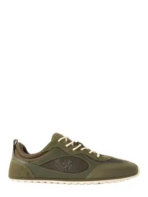 Tory Burch Field Shell-trimmed Sneakers - Green