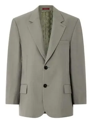 Gucci Wool And Cotton-blend Blazer - Green