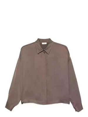 Peserico Textured Shirt - Brown