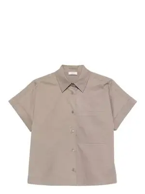 Peserico Pocket Embellished Shirt - Neutrals
