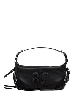 Dkny Embossed-number Shoulder Bag - Black