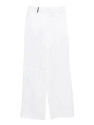 Peserico Straight Trousers - White