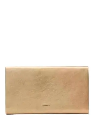 ALLSAINTS Harluna Embossed-Logo Clutch