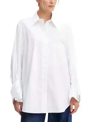 JOOP! Ruffle-sleeve Shirt - White