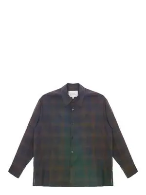 Studio Nicholson Checked-pattern Shirt - Blue