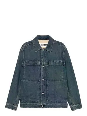 JIL SANDER Button Pocket Denim Jacket - Blue