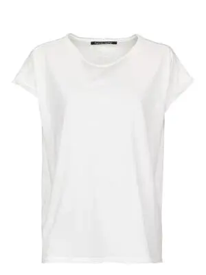 HANNES ROETHER Rolled-sleeve T-shirt - White