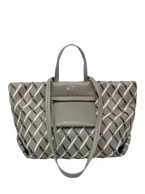 Armani Exchange Top-handle Tote - Grey