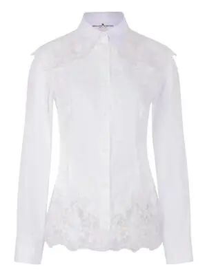 Ermanno Scervino Lace-detail Shirt - White