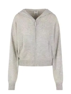 ALLUDE Zip-fastening Hoodie - Grey