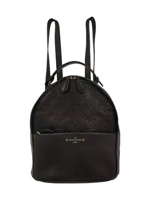 LOUIS VUITTON 2018 Sorbonne Monogram Empreinte Leather Backpack - Black