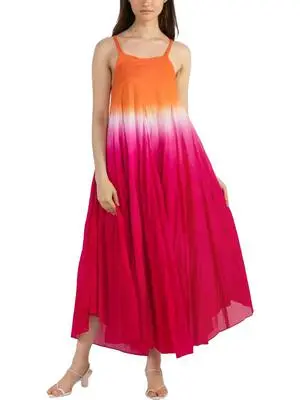 Gilda Midani Dip-dye Sleeveless Dress - Red