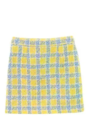 Gucci 2010s Checked Mini Skirt - Yellow