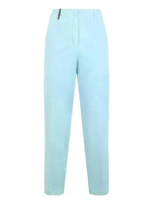 Peserico High-waisted Wide Leg Trousers - Blue