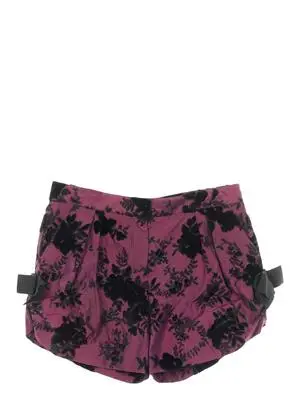 Dior 2010s Ribbon Floral Shorts - Purple
