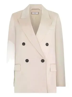Peserico Double-breasted Blazer - Neutrals