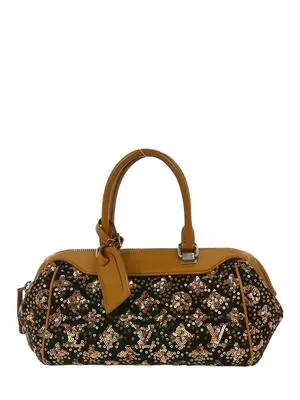 LOUIS VUITTON Monogram Sequin Baby Sunshine Express Tote Bag - Brown