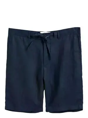 Gant Drawstring Linen Shorts - Blue