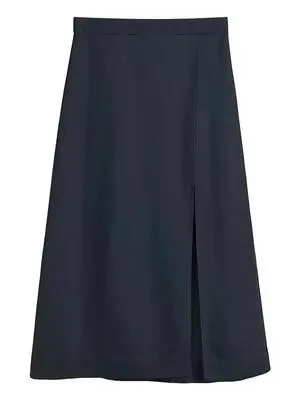 Gant Slit Midi Skirt - Blue
