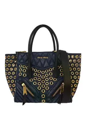 Miu Miu 2010s Biker Tote Bag - Blue