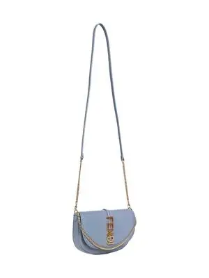 Fendi Lettering Chain Cross Body Bag - Blue