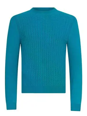 Malo Ribbed Sweater - Blue