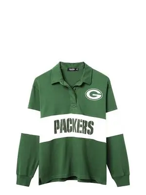 Junk Food Clothing Nfl Green Bay Packers Rugby Long Sleeve - Hunter