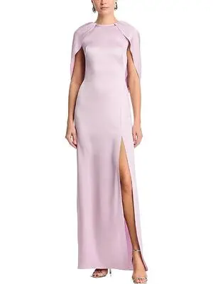 Amsale Cape Gown - Lilac