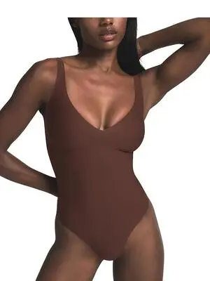 SKIMS Plunge Bodysuit - Cocoa