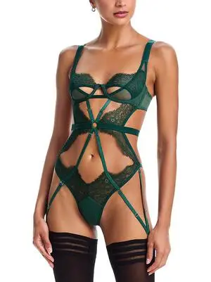 THISTLE AND SPIRE Minna Bodysuit Emerald