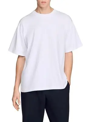 Sandro Ss26 Logo Tee - White