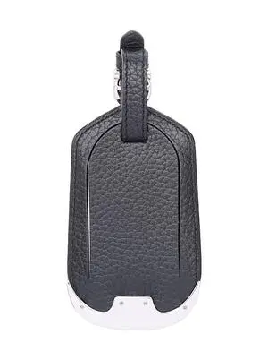 ROYCE NEW YORK Leather Luggage Tag - Black