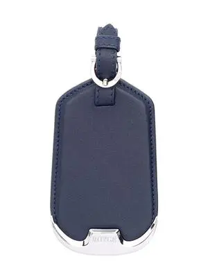 ROYCE NEW YORK Leather Luggage Tag - Blue