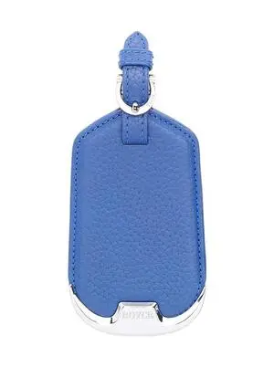 ROYCE NEW YORK Leather Luggage Tag - Cobalt Blue