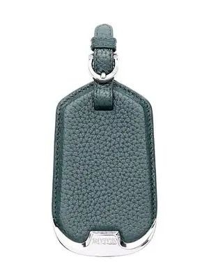 ROYCE NEW YORK Leather Luggage Tag - Dark Green