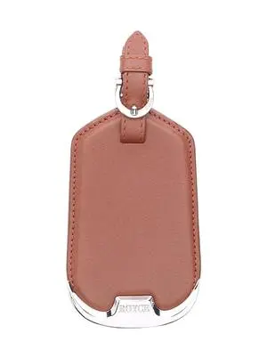 ROYCE NEW YORK Leather Luggage Tag - Tan