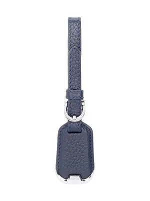 ROYCE NEW YORK Legendary Leather Bag Tag Navy Pebble