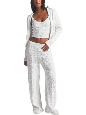 SKIMS Cable Knit Pants - Ivory