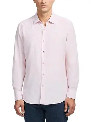 Robert Graham Angola Long Sleeve Silky Shirt - Pink